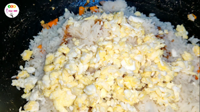 QUICK EGG FRIED RICE RECIPE (STEP BY STEP PROCEDURE WITH PHOTOS )
