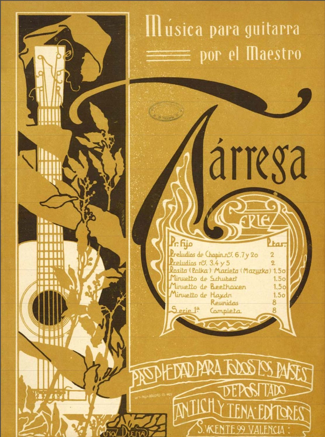 Efemérides Musicales: Francisco Tárrega