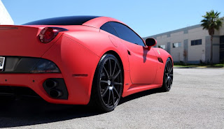 Matte Fanatic: Rapper Tyga cops a Matte red Ferrari California