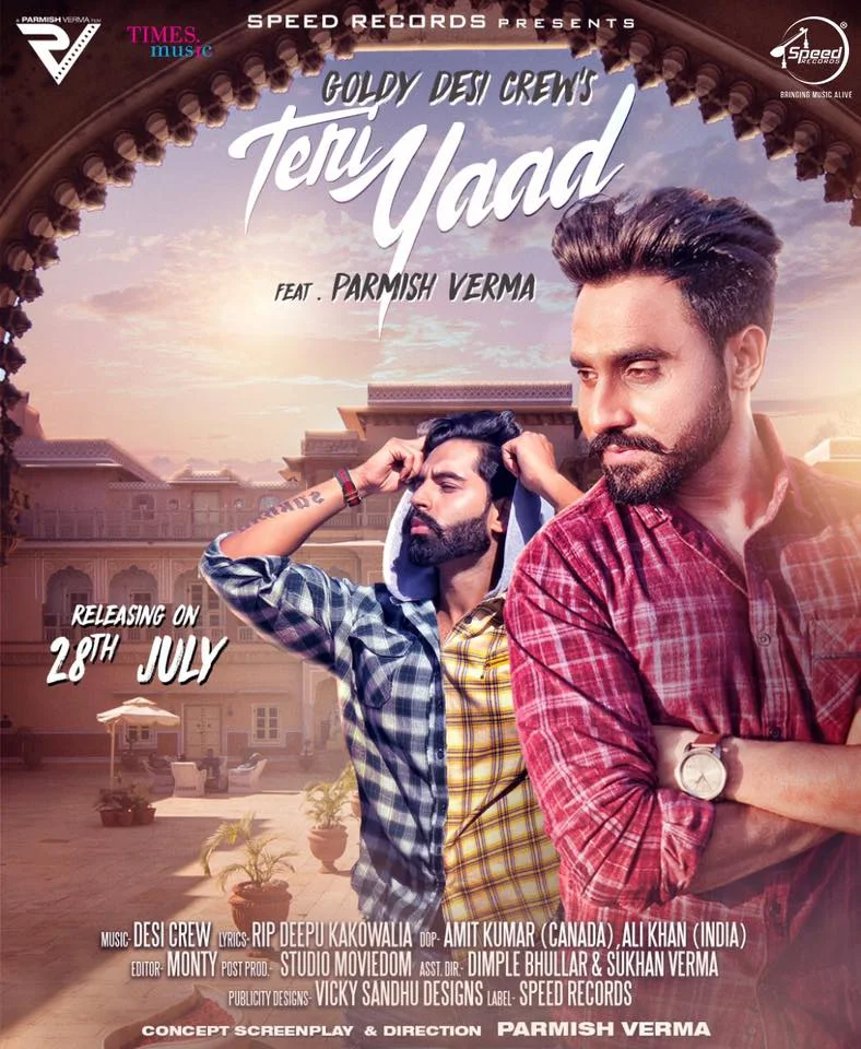 Teri Yaad Lyrics - Goldy Desi Crew | Parmish Verma Latest Song