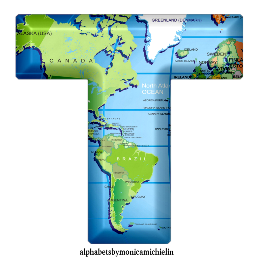 M. Michielin Alphabets: BLUE WORLD MAP ALPHABET LETTER PNG, NUMBER PNG ...