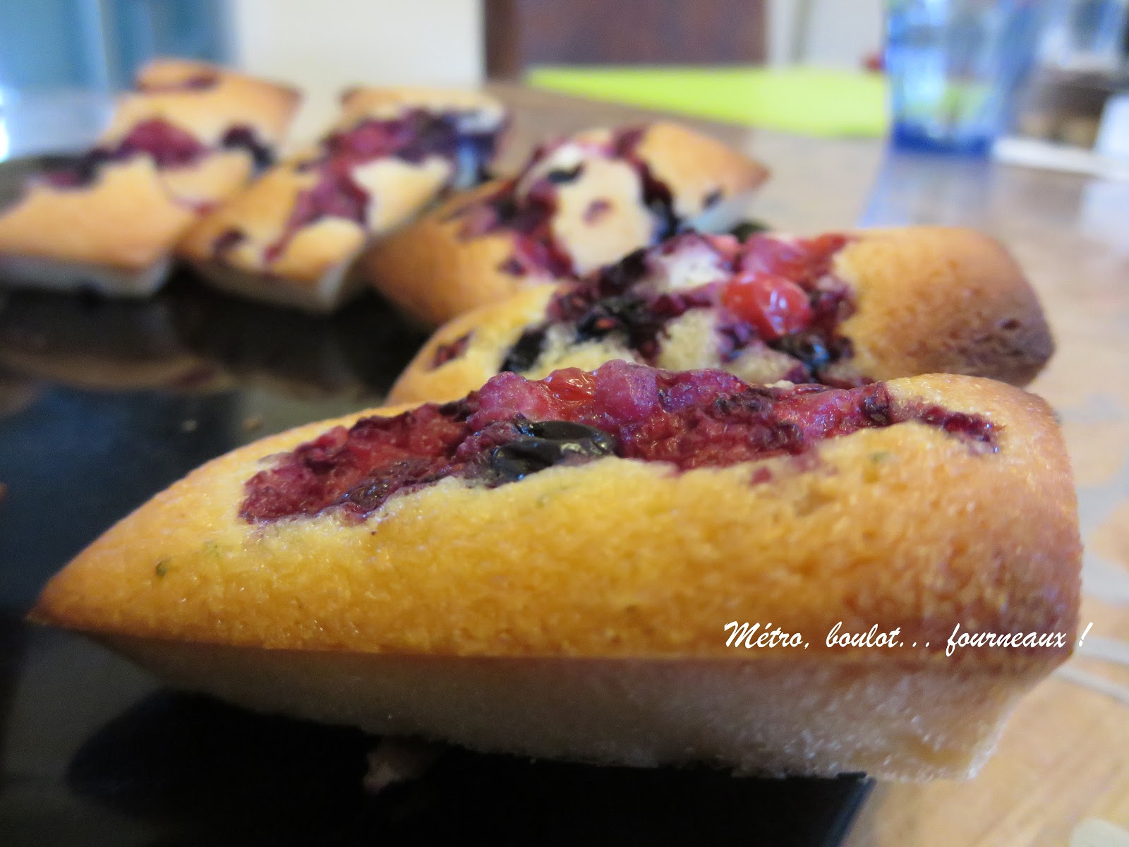 Les financiers aux fruits rouges de Mercotte