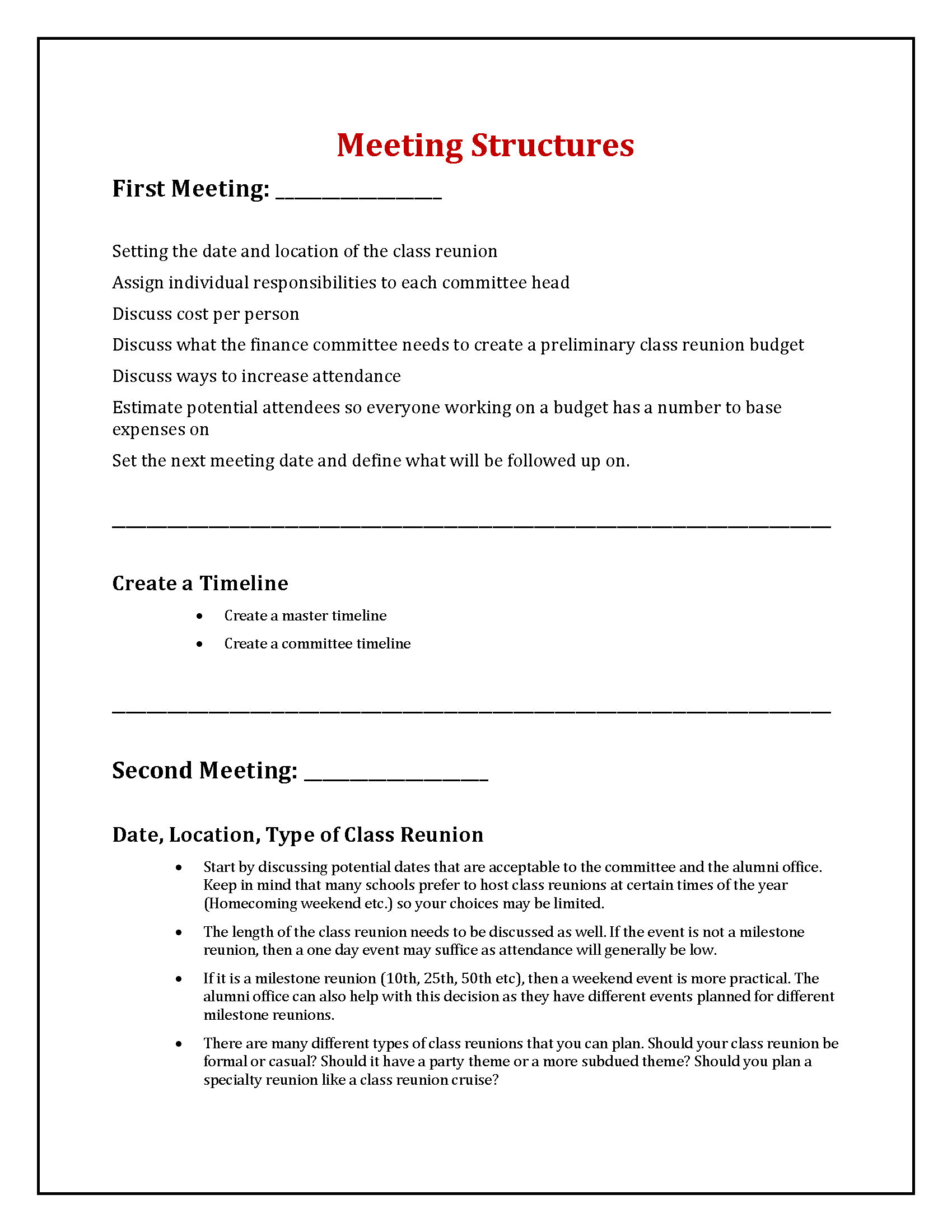 Coatesville Alumni Association : Meeting Structures