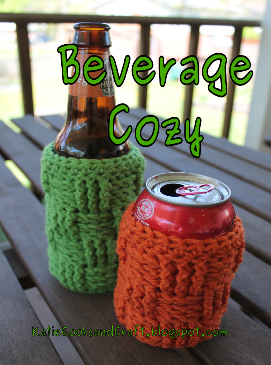 Katie Cooks and Crafts: Basket Weave Beverage Cozy