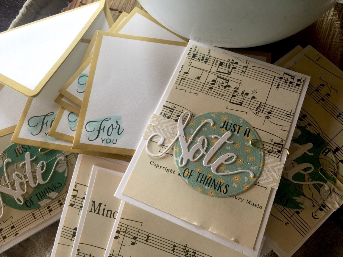 Mish Mash: Just a note of thanks card set....