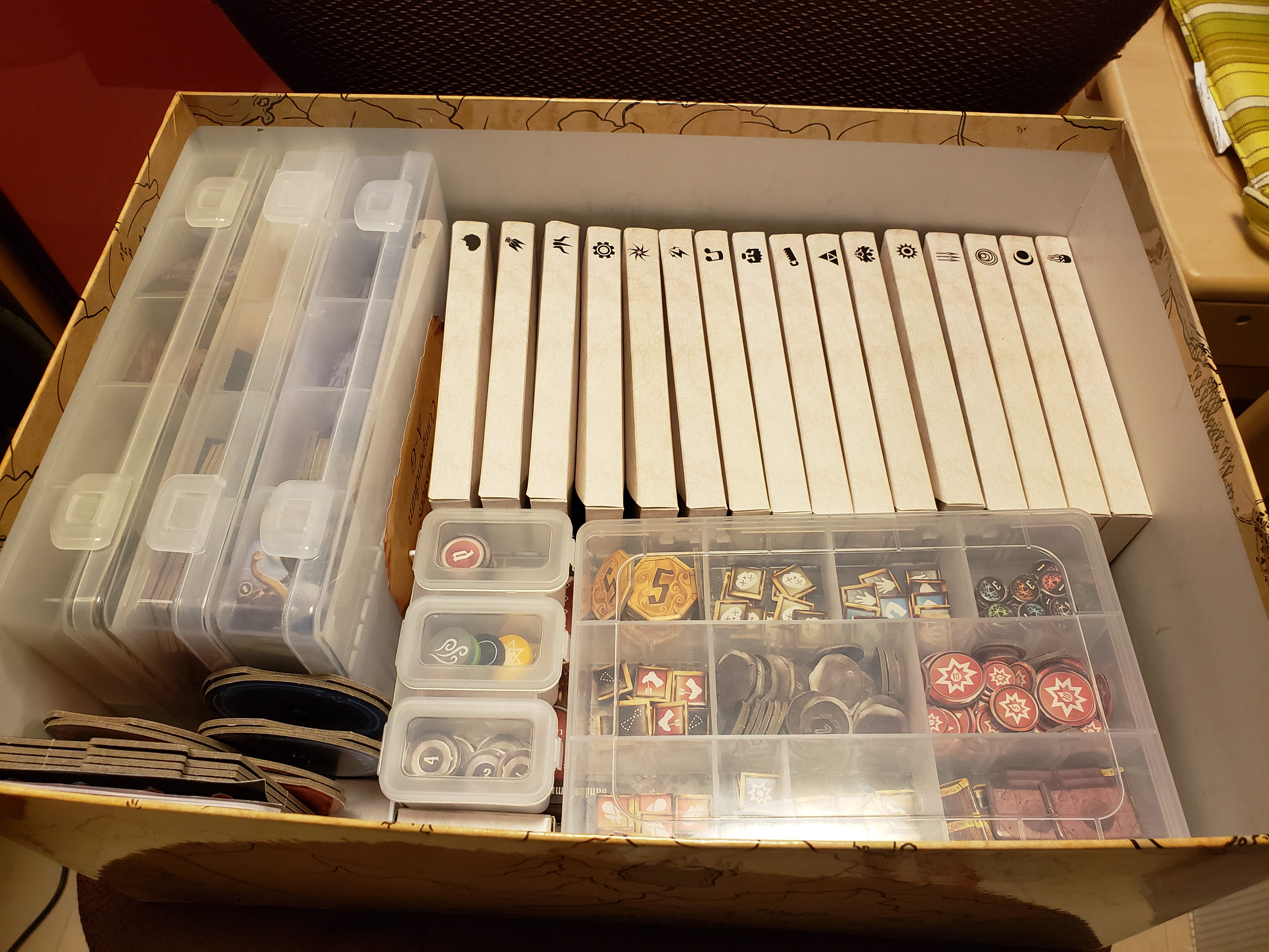 The Chattering Horde: Cheap Gloomhaven Storage Organiser options