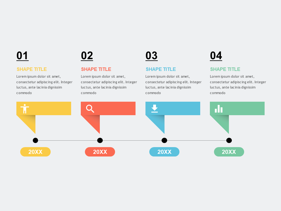 Timeline Flag PowerPoint Templates - PowerPoint Free