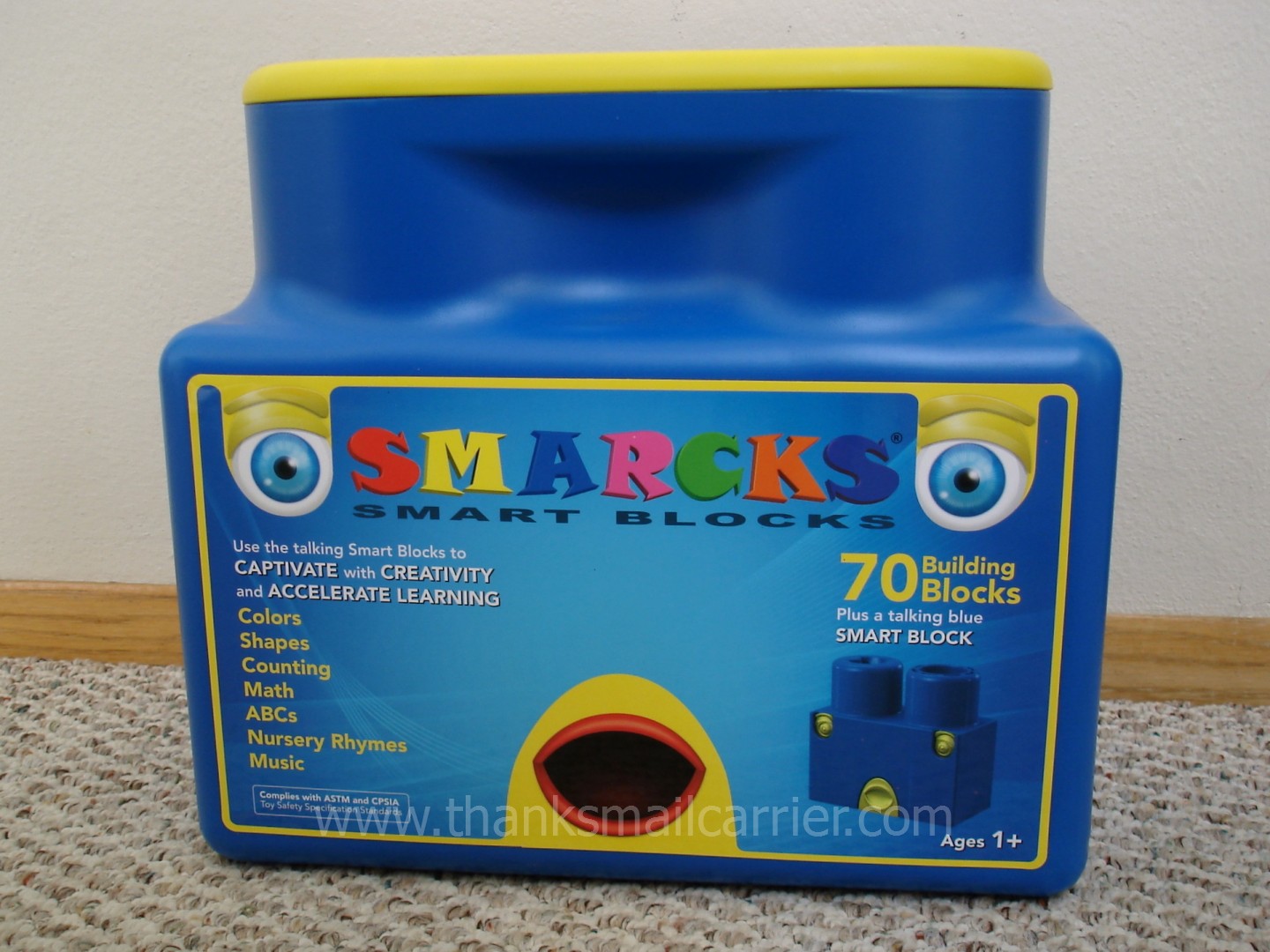 Thanks, Mail Carrier | Smarcks Talking Building Blocks {Review & Giveaway}