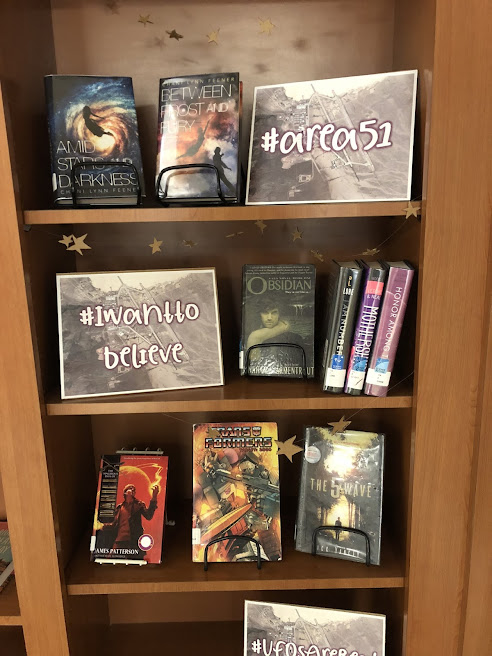 Area 51 YA Book Display - The Learning Curve