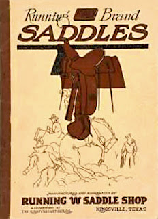 A drifting cowboy: King Ranch 'Running W' Saddle Watch Fob