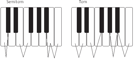 🎼 Partituras 🎶 Score 🎹 Sheet Music: Semitom e Tom