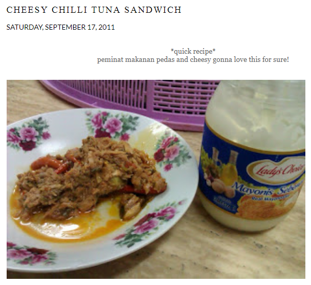 Najlaa 'Aqilah: New Chilli Tuna! New Hotness Levels!! New Easy Recipes ...