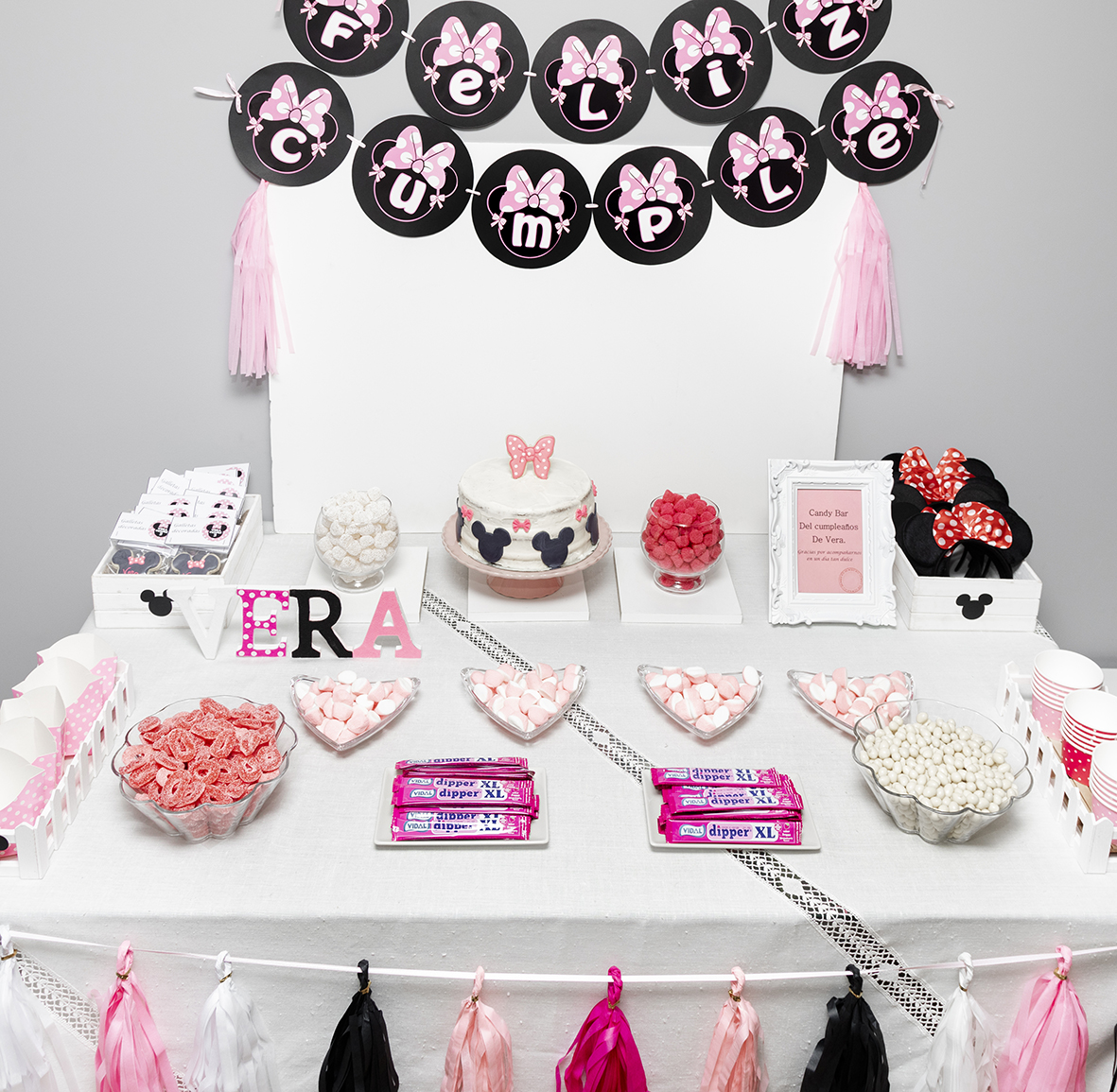 Minnie Mouse Party Ideas Candy Bar
