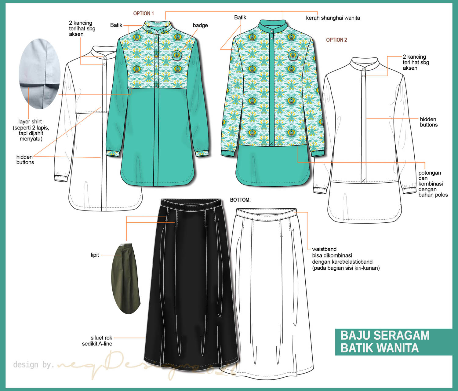 NeqDESIGN: Jasa Design Baju Seragam/Uniform