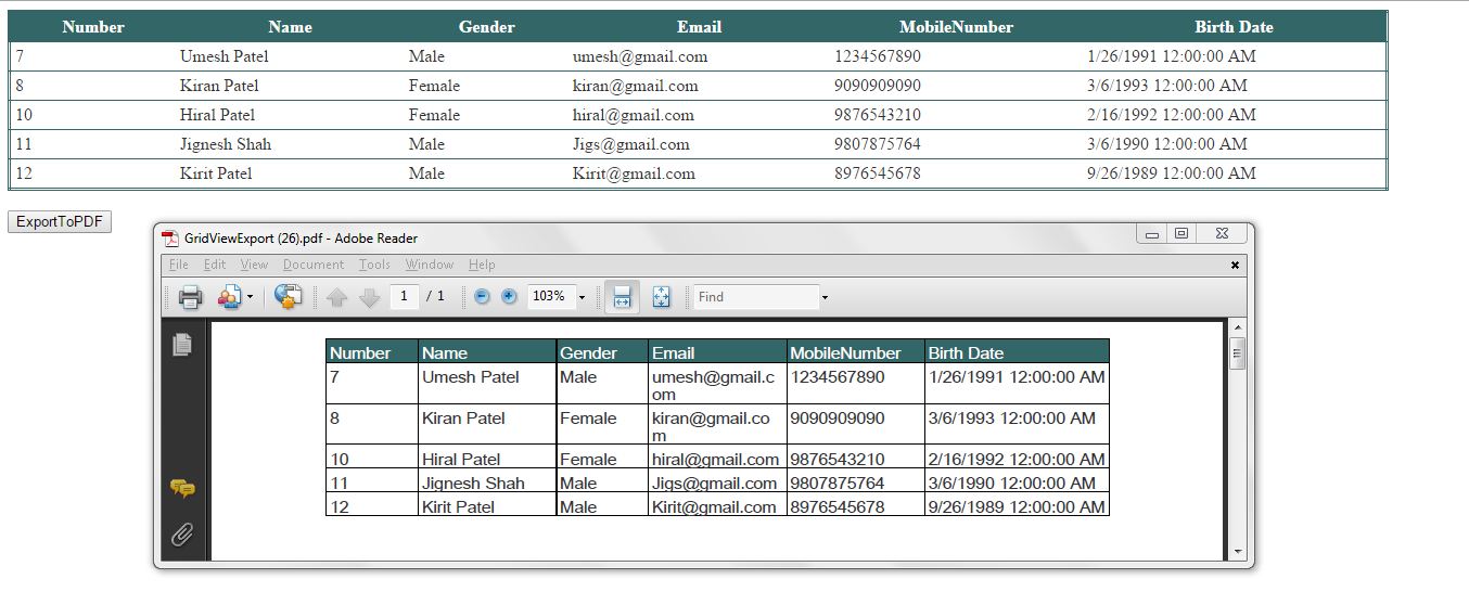 How To Export Data In Pdf Using Itextsharp In Aspnet D365 Fando Solutions