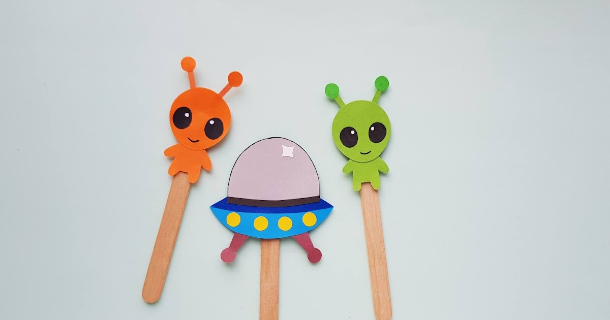 How to Make Alien and UFO Paper Craft Puppets for Space Fun and Learning