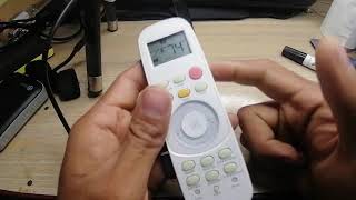 Haier DC Inverter AC Remote Functions °F to °C