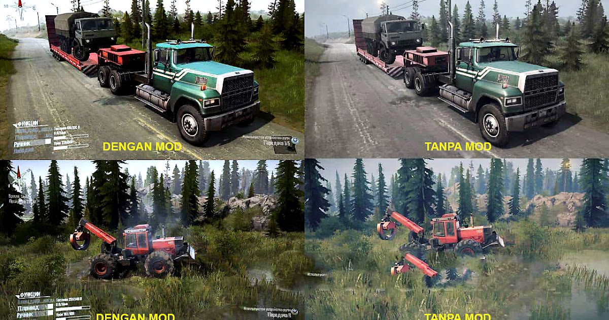 Mod Realistic graphics + fix ReShade & ST mod v2.0 Mudrunner - ARKHAM ...