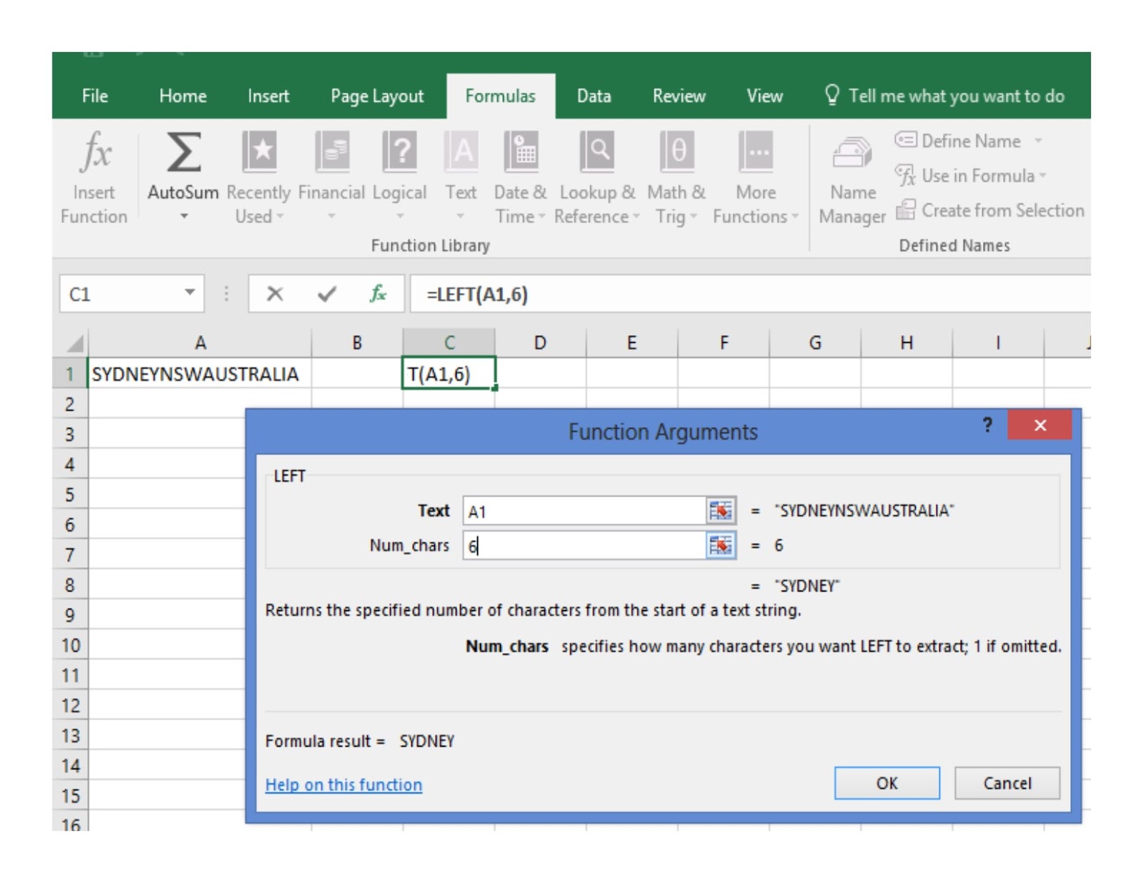 Windows And Office Excel Text Functions Ii Extracting Text Strings Using Left Right And Mid