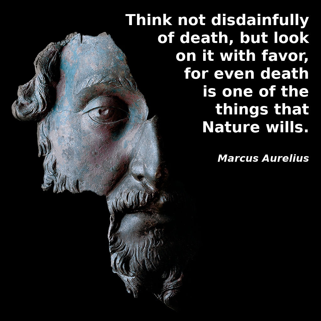 Marcus Aurelius ... one of the things that Nature wills