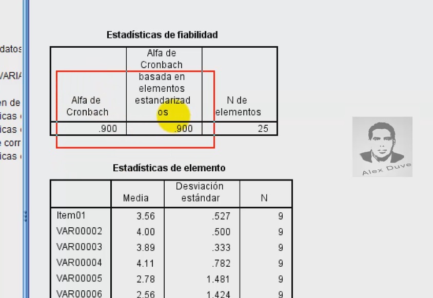 La confiabilidad (consistencia interna) de un instrumento de ...