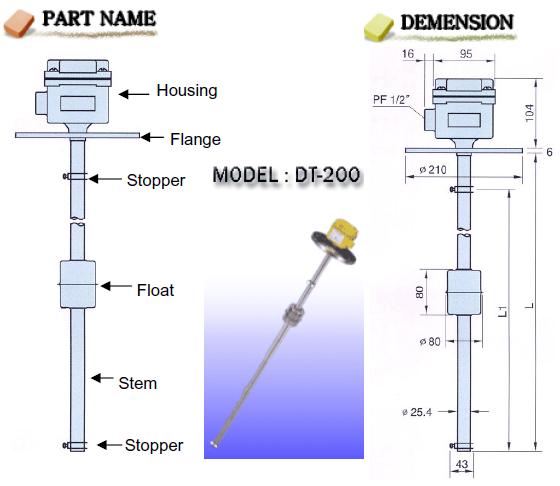 FLOAT TYPE LEVEL TRANSMITTER | Wiratama Mitra Abadi