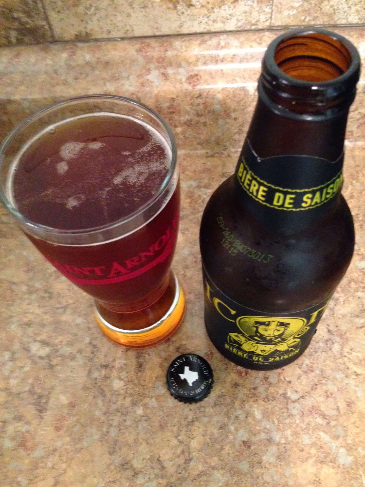 Beer Apostle: Saint Arnold Icon Gold (Biere De Saison)