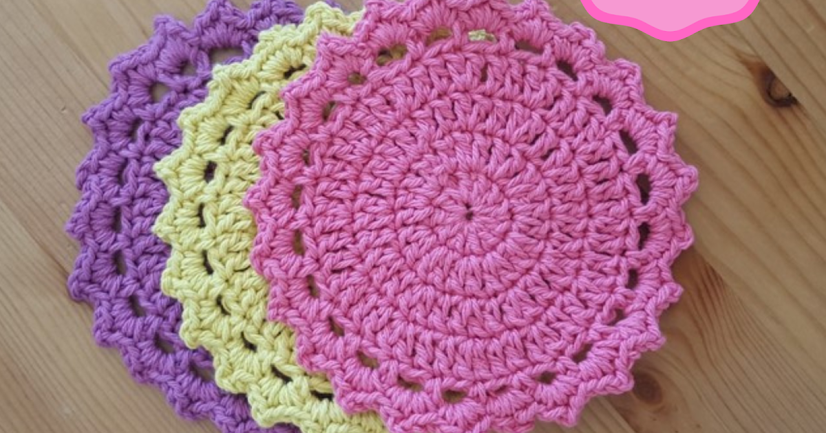 Easy crochet coasters |Keeping it Real
