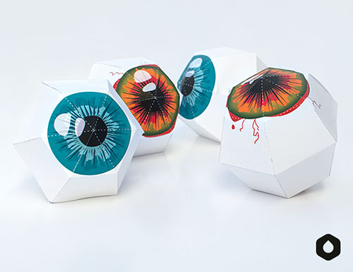 Eyeball Candy Box Papercraft | Paperized Crafts