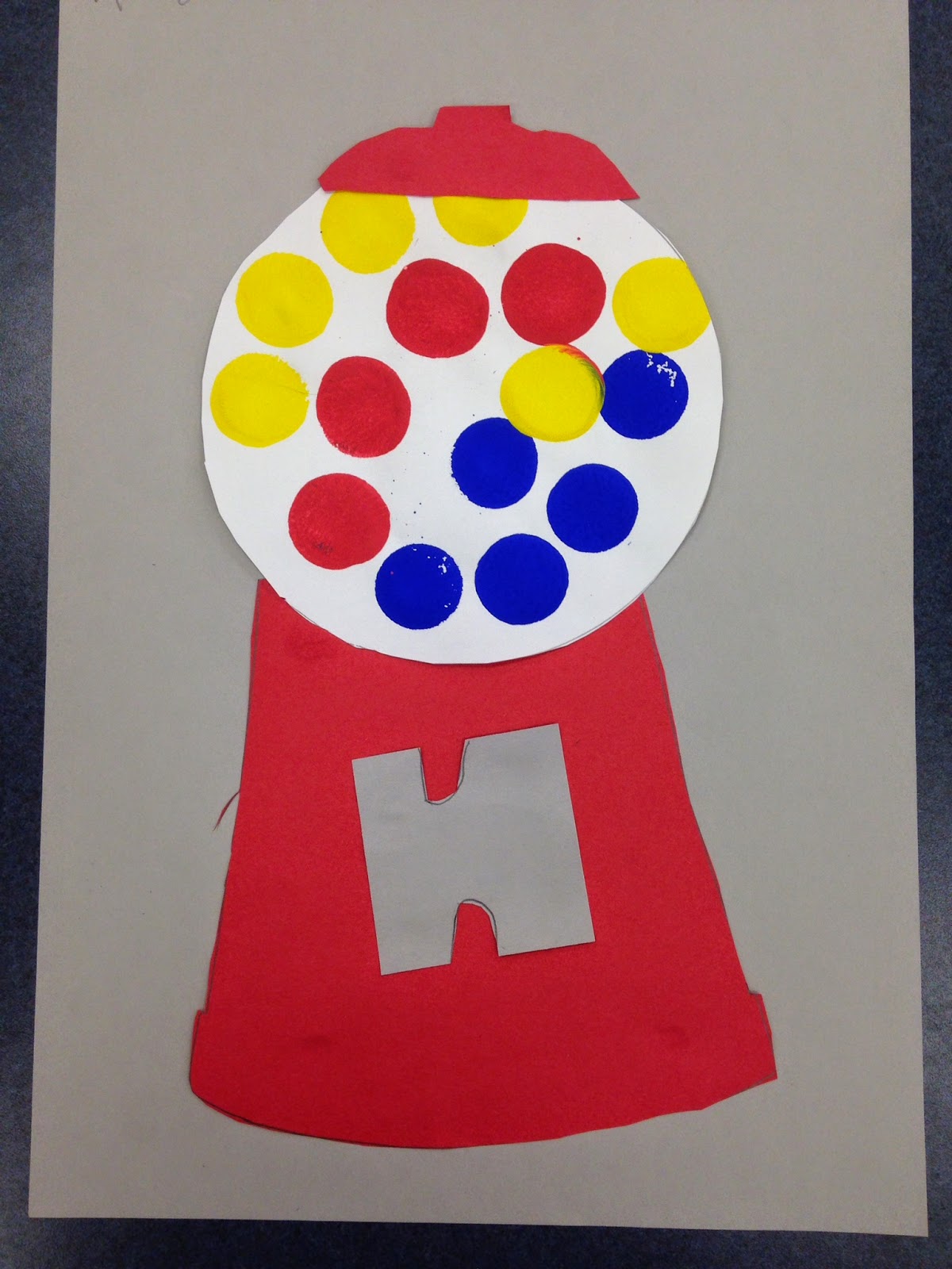 Primarily Art with Mrs. Depp: Beginning to Print: Gumball Machines
