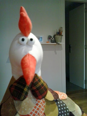 la vaca con botas: Gallina para presentación del cuento "Puagg"