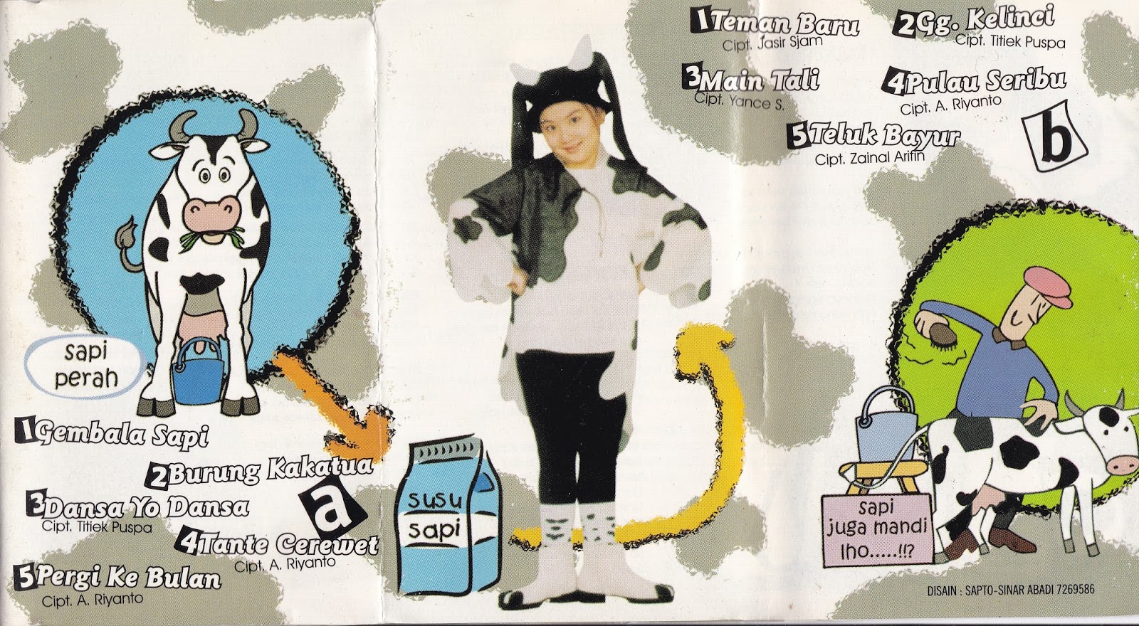 Sampul Kaset Album Lagu Anak Indonesia Jaman Dulu: Cindy Cenora