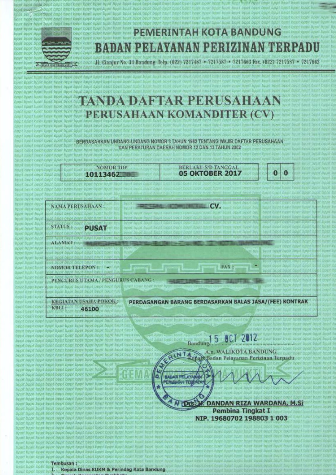 Info Pengurusan, syarat dan proses pendaftaran Tanda daftar Perusahaan ...