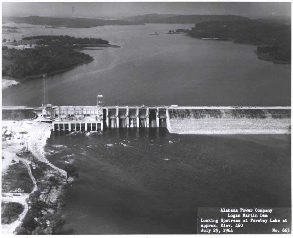 Industrial History: Logan Martin Dam near Alpine, AL