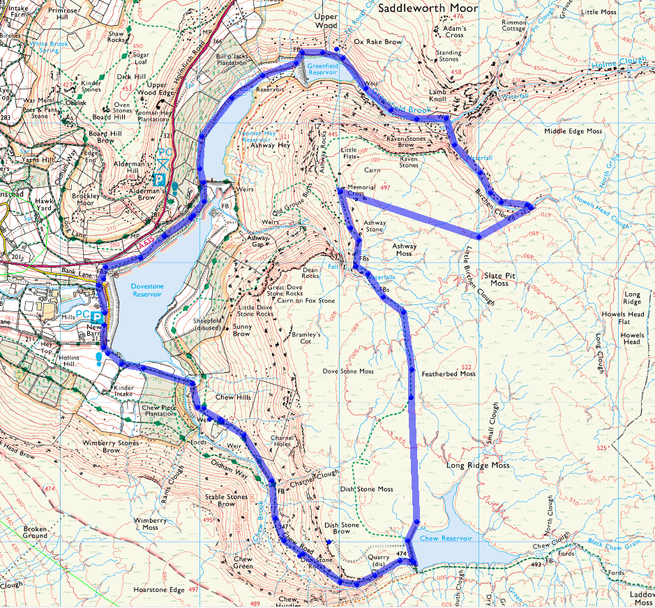 Helen and Colin Walking Blog: DofE Leader Training. Dovestones Greenfield