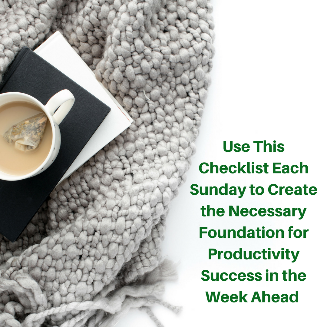 Tips To Organize For Success: A Sunday Well Spent Leads to Productivity ...