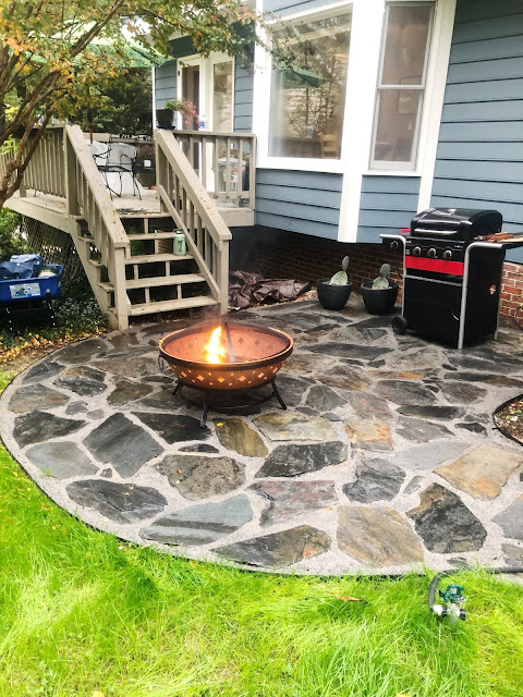 Ring Around The Rubins: Our DIY Slate Patio (and why we'd never do this ...