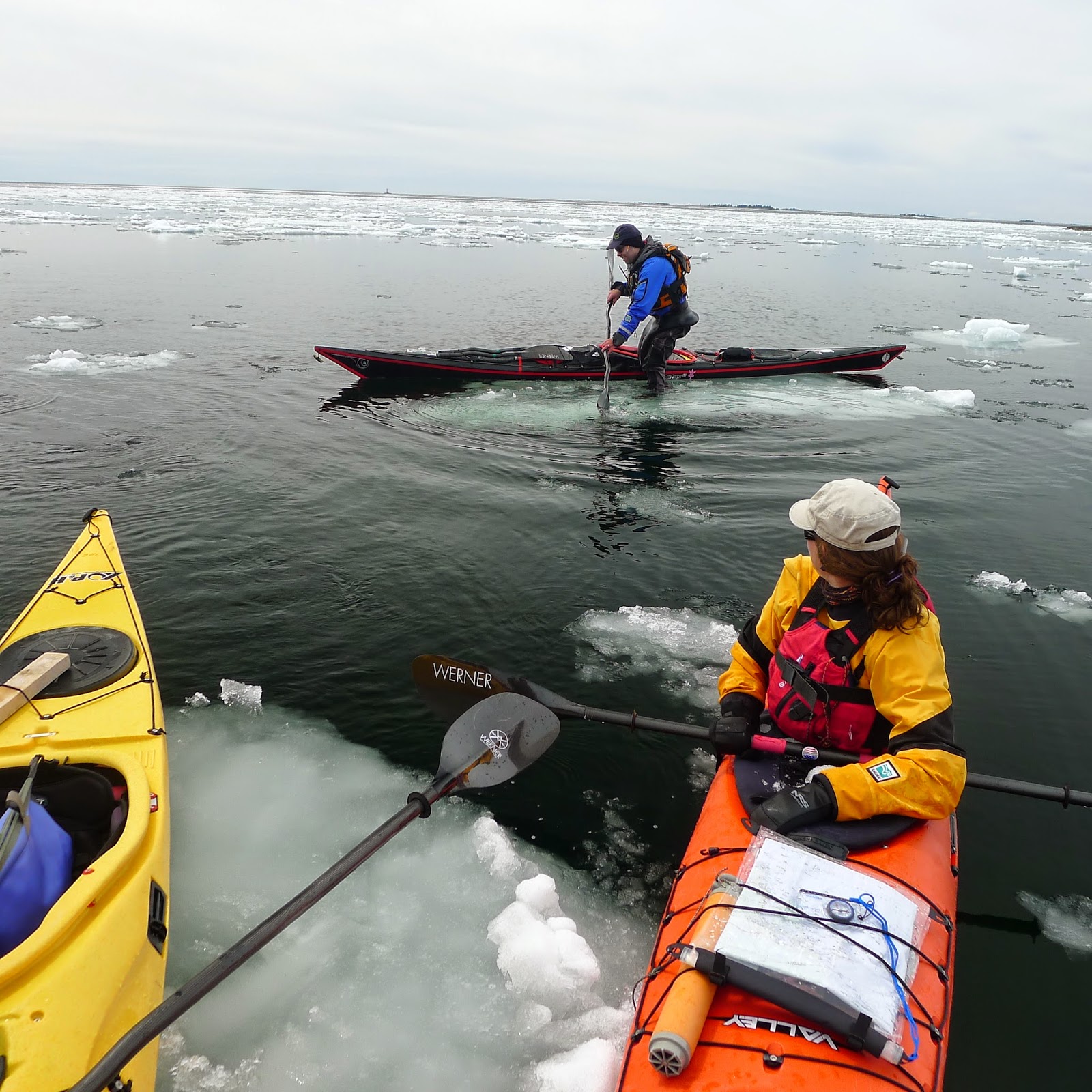 Qajaq Kuujjuaq: Kayak training on Georgian Bay in May