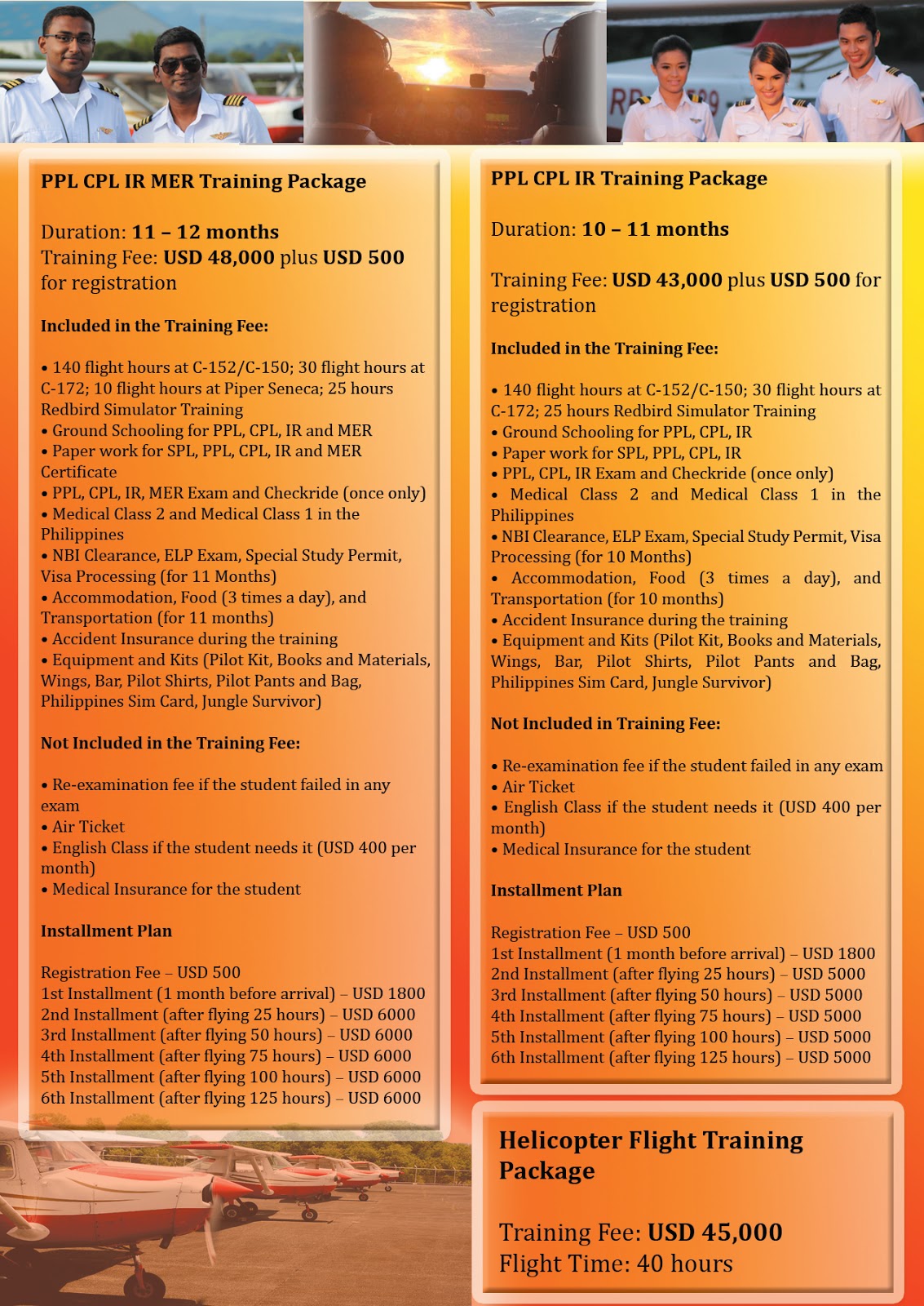 APG International Aviation Academy Inc. Philippines: Training Package