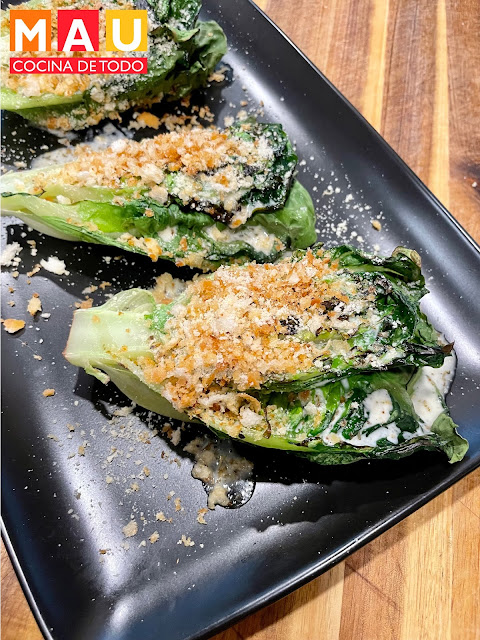 Ensalada Italiana con Lechuga Asada - Mau Cocina de todo