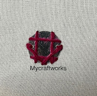 MY CRAFT WORKS: Mirror Work - 1, Easy mirror work for beginners