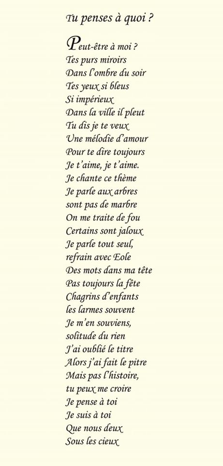 Poèmes pour dire je penses à toi | Poèmes & Poésies