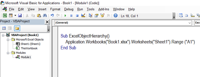 Hyper Excel & VBA: Excel Object Hierarchy
