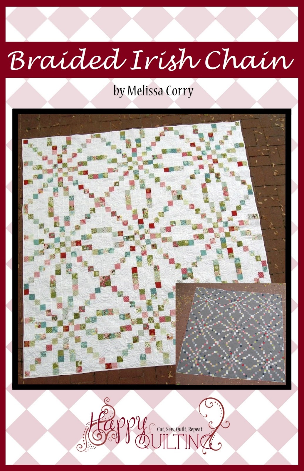 Happy Quilting: Irish Chain Quilt-A-Long - Appliqued Chains Block ...