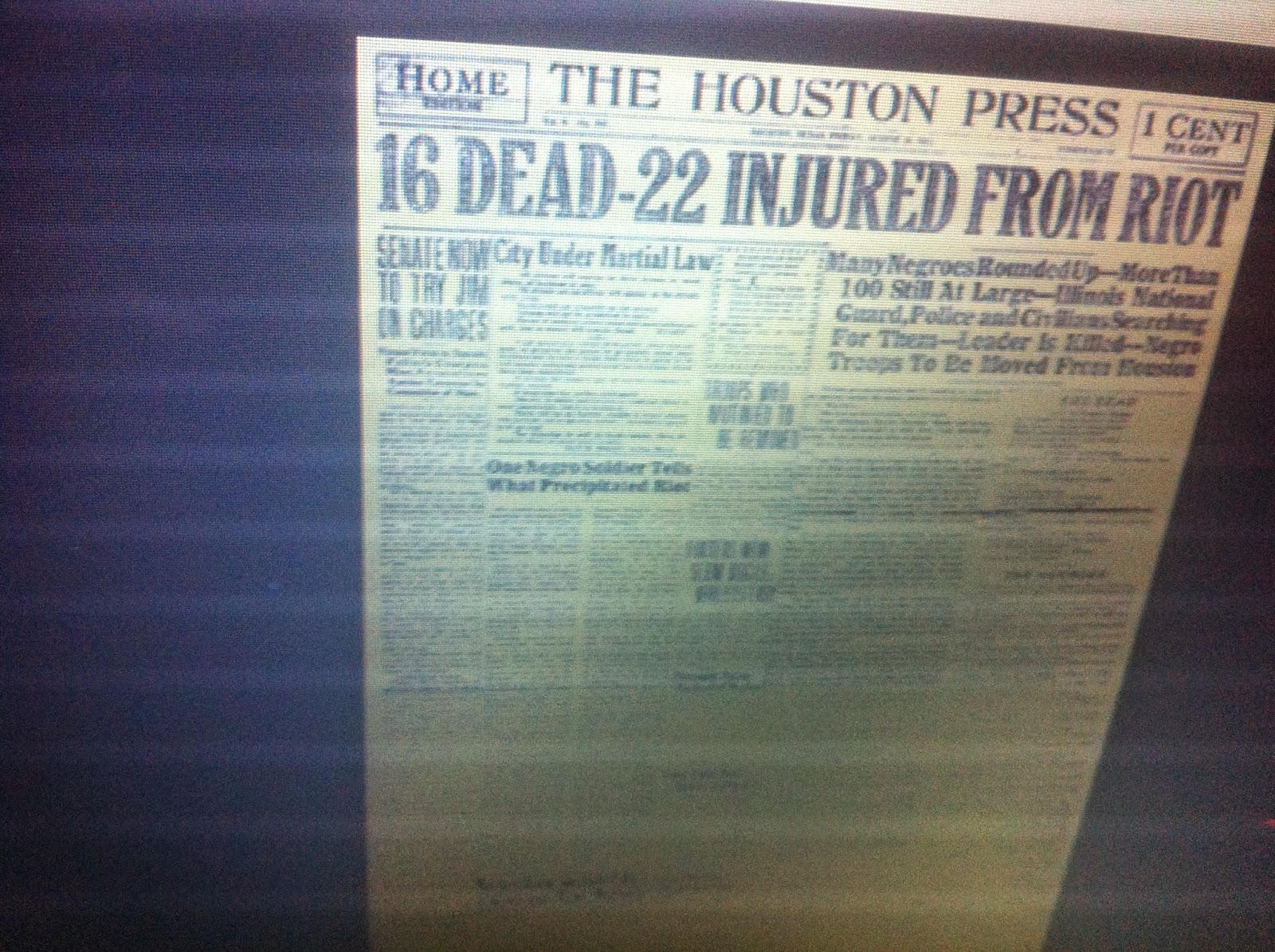 THE BLACK SOCIAL HISTORY:: BLACK SOCIAL HISTORY : THE HOUSTON RIOTS OF ...