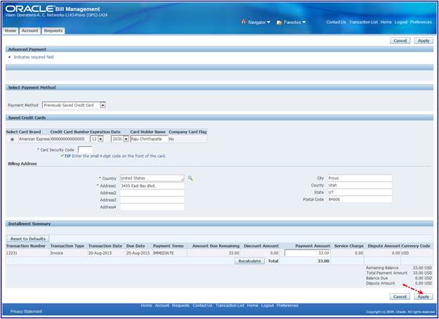 Oracle Applications Oracle R12 Credit Card Payments Setups And Process