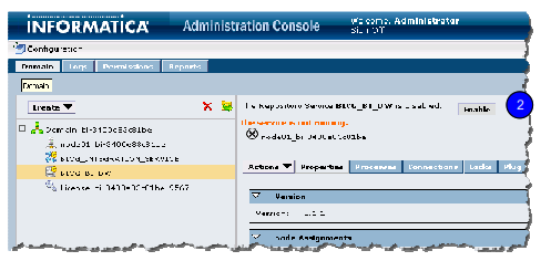 Administration Console Server Tool in Informatica