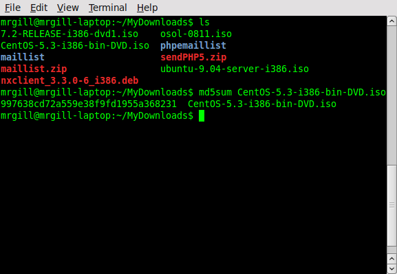 Linux Command คำสั่ง Md5sum 6662