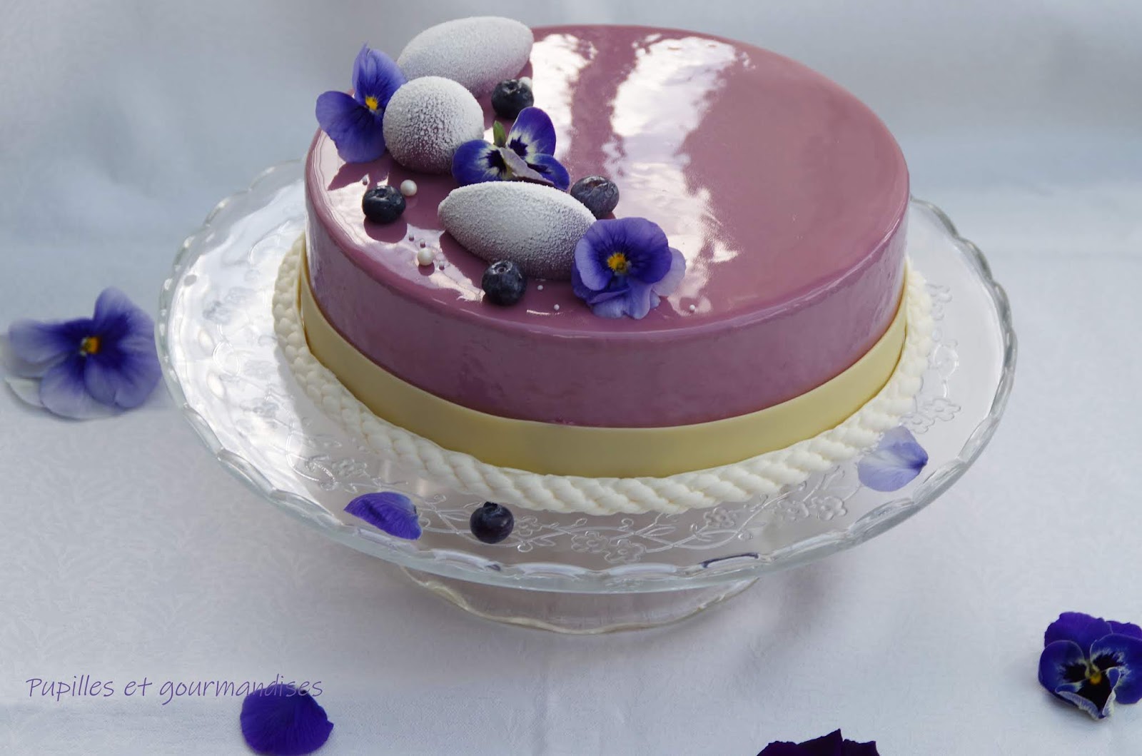 Entremet à la myrtille