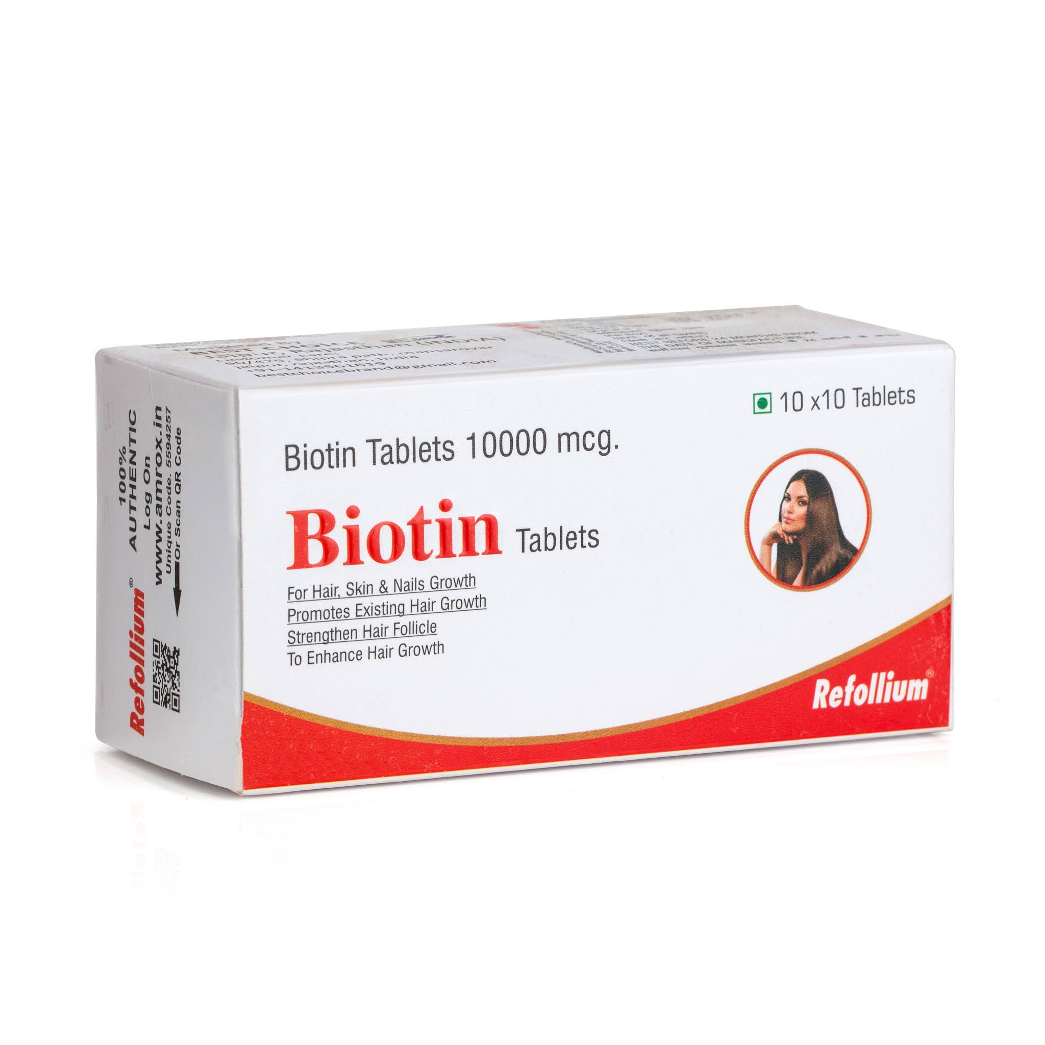 Refollium Biotin बायोटिन बालों के झड़ने को रोकने में मदद करता है?